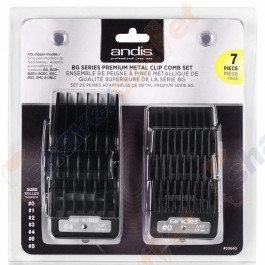 ShaverOutlet.com - ShaverOutlet.com - Andis BG Series Premium 7 Piece Metal Clipper Comb Set
